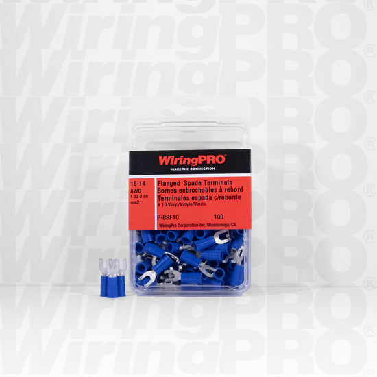 Flanged Block Spade - Vinyl Insulated – WiringPRO