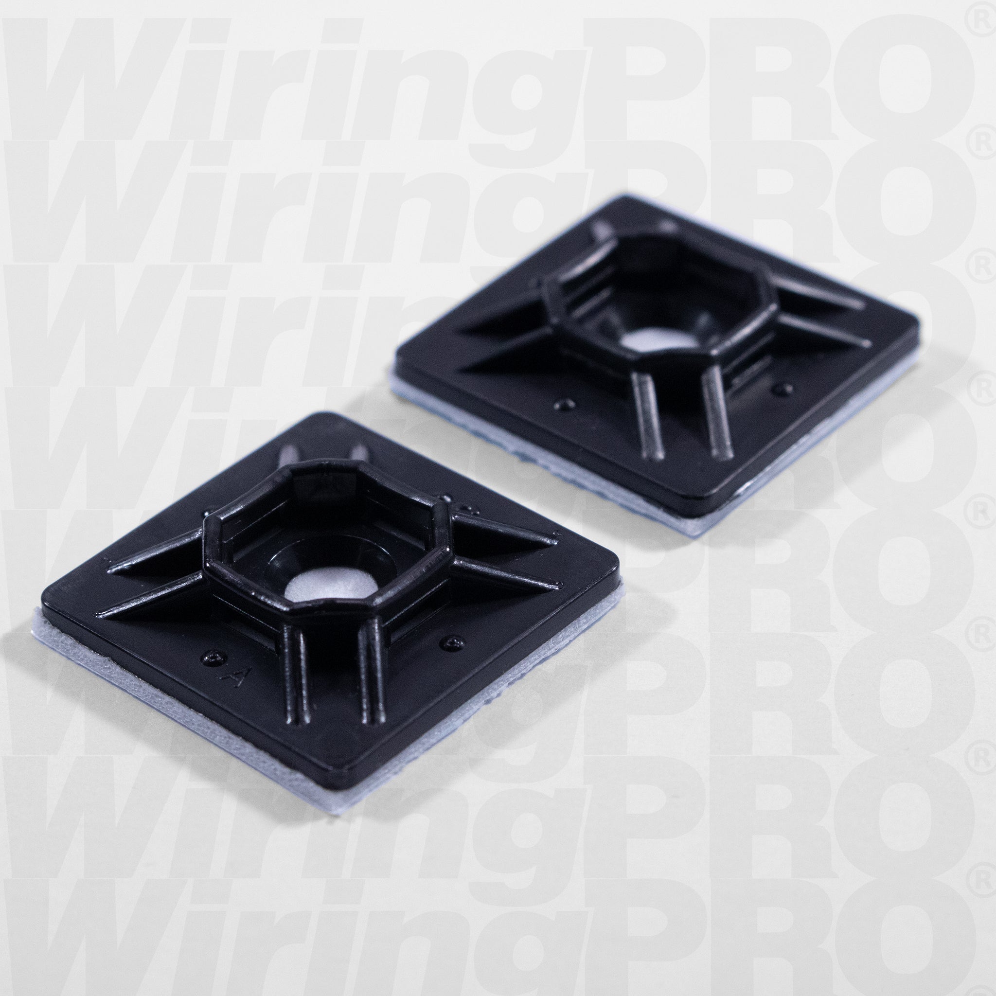 Cable Tie Mounting Bases - Black – WiringPRO